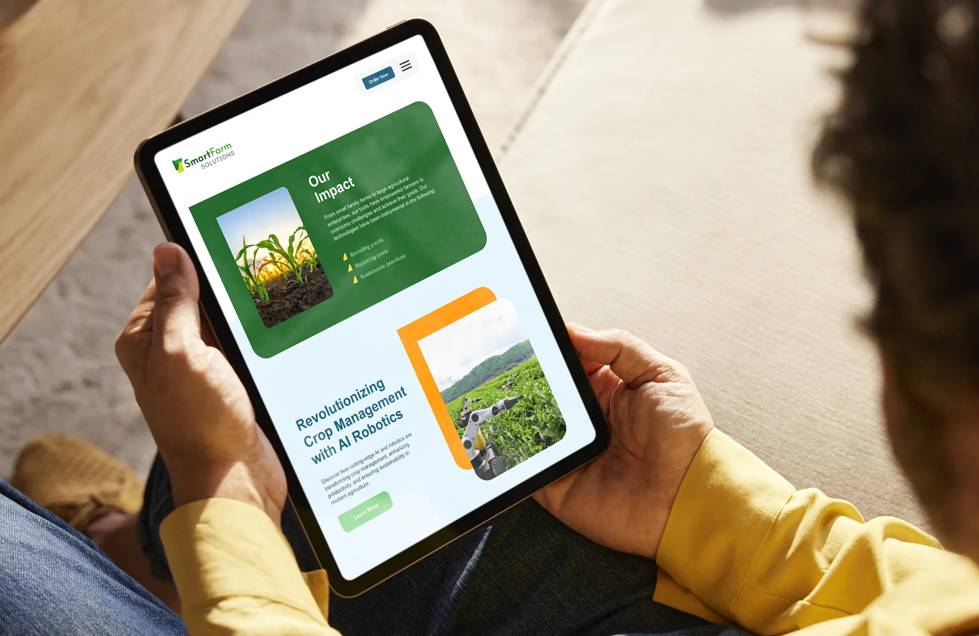 SmartFarm Solutions Website & UX Design by ArtVersion