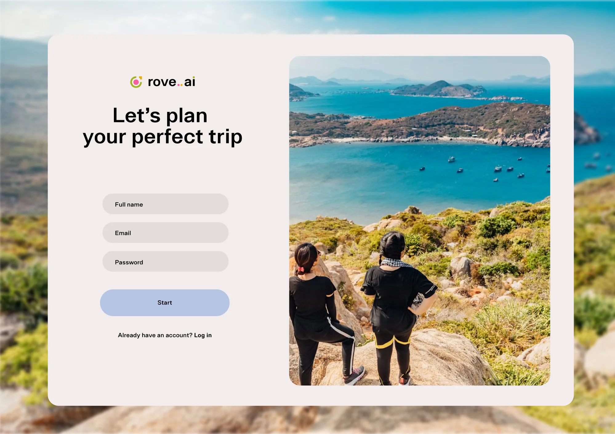 UI/UX Design for Travel Brand Specializing in AI Technology